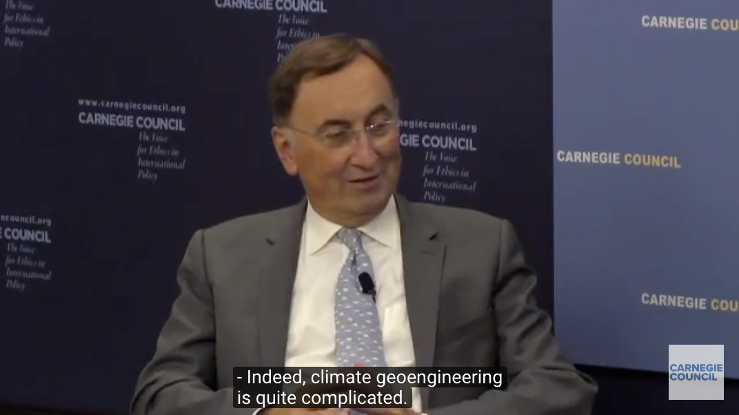 Global Ethics Forum: “The Ethics and Governance of Geoengineering” - C2G